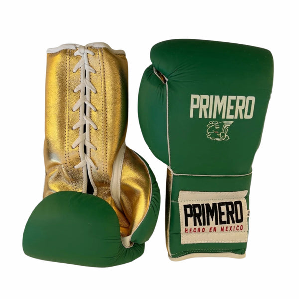 Green & Gold Professional Training Gloves – Primero Boxing